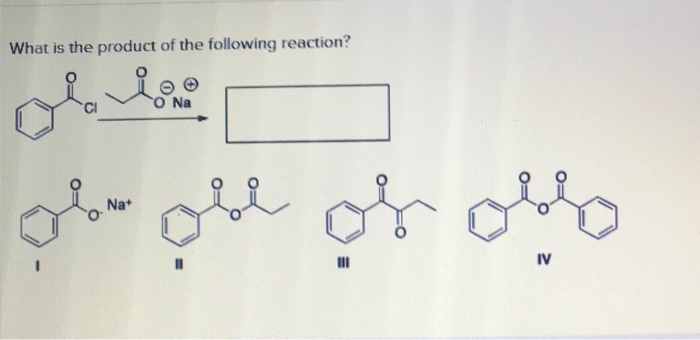 Solved What is the product of the following reaction? O Na | Chegg.com