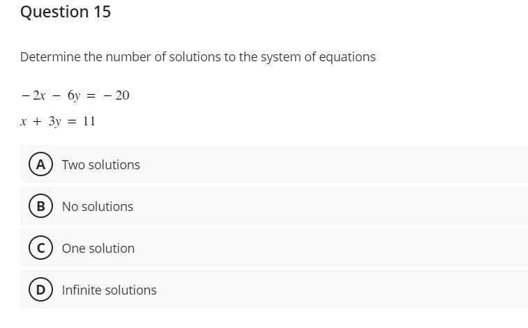 Solved Determine the number of solutions to the system of | Chegg.com