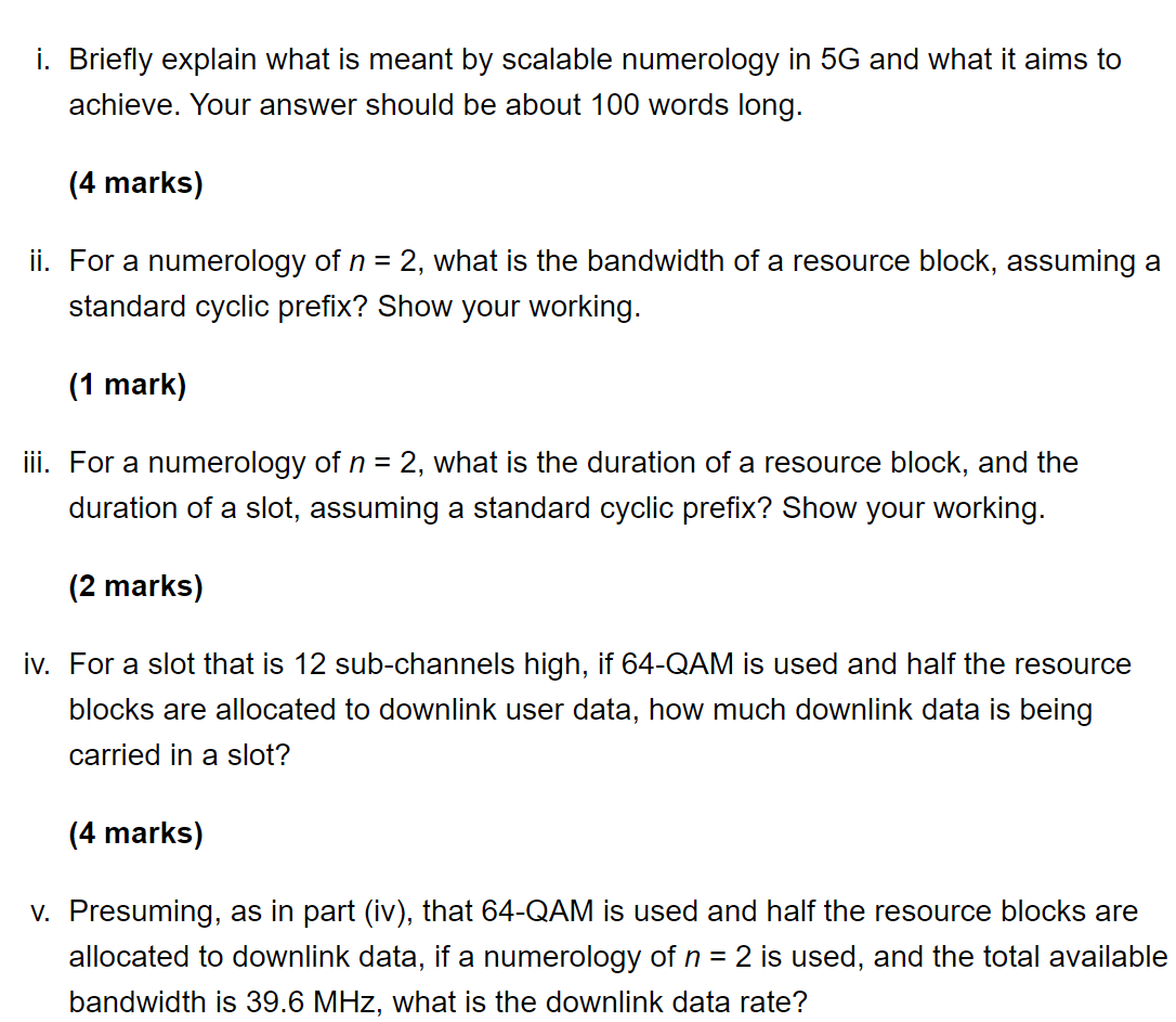 Solved i. Briefly explain what is meant by scalable | Chegg.com