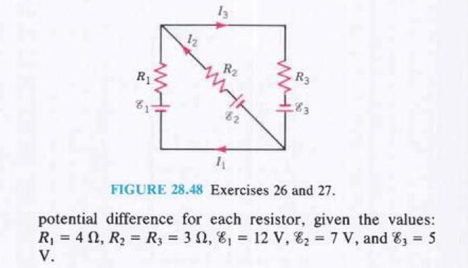 Solved FIGURE 28.48 Exercises 26 and 27. potential | Chegg.com