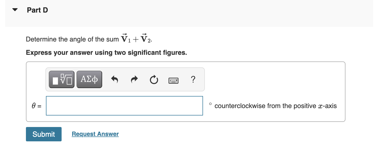 Solved Vector V1 is 6.8 units long and points along the | Chegg.com