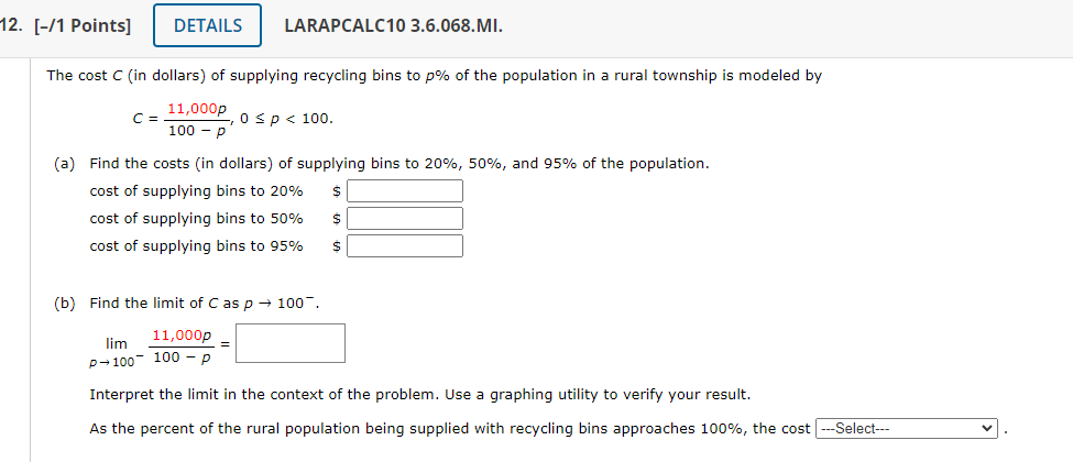 Solved Let x=2 and complete the table for the function. | Chegg.com