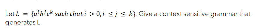 Solved Let L = {al bick such that i > 0,i sj s k}. Give a | Chegg.com