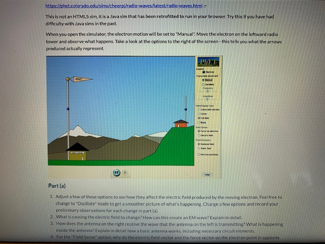 Solved Electromagnetic Waves Lab Introduction: Since the | Chegg.com