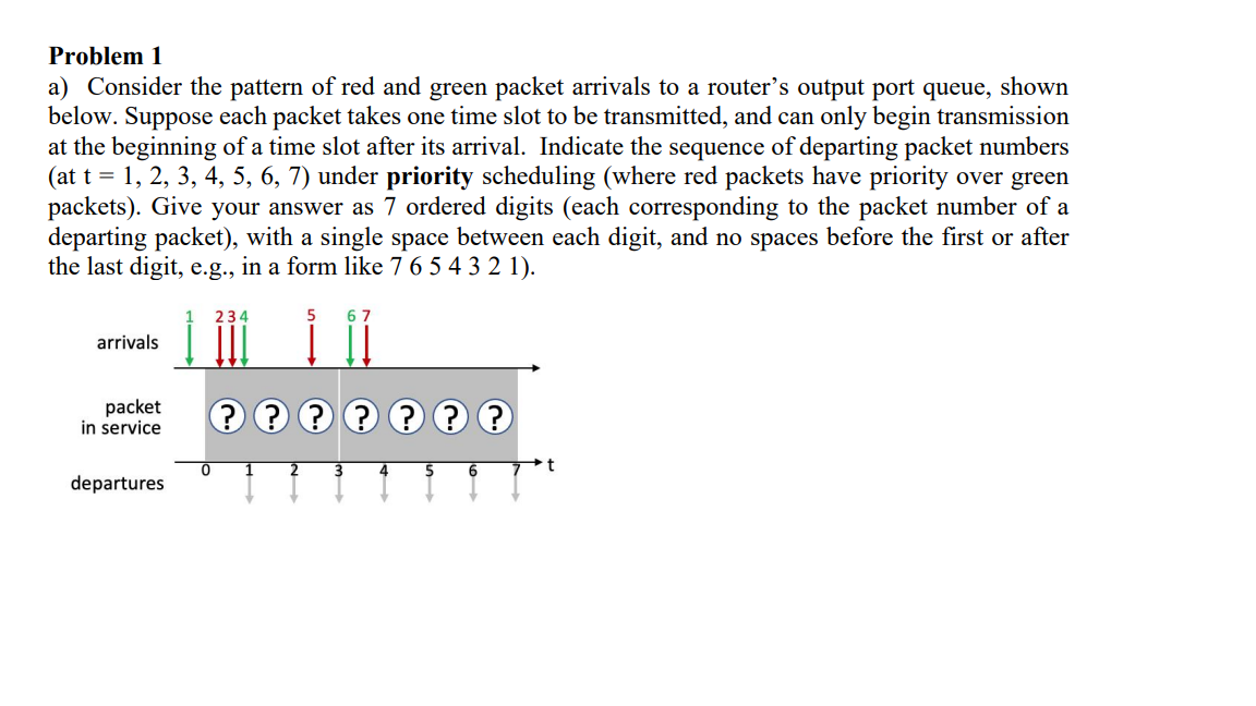 Solved Problem 1 a) Consider the pattern of red and green | Chegg.com