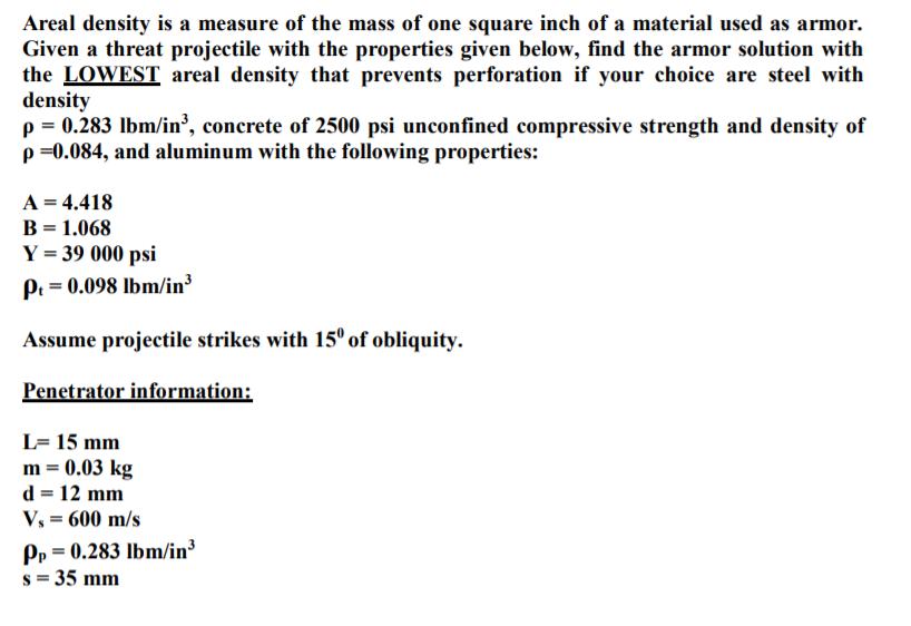 Solved Areal density is a measure of the mass of one square | Chegg.com