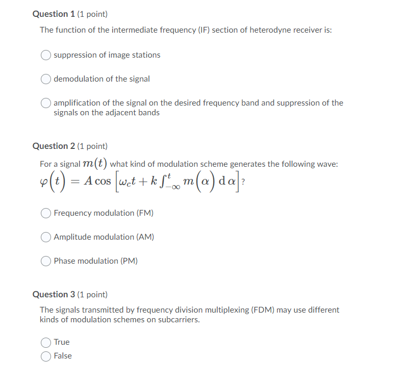 Solved Question 1 (1 point) The function of the intermediate | Chegg.com