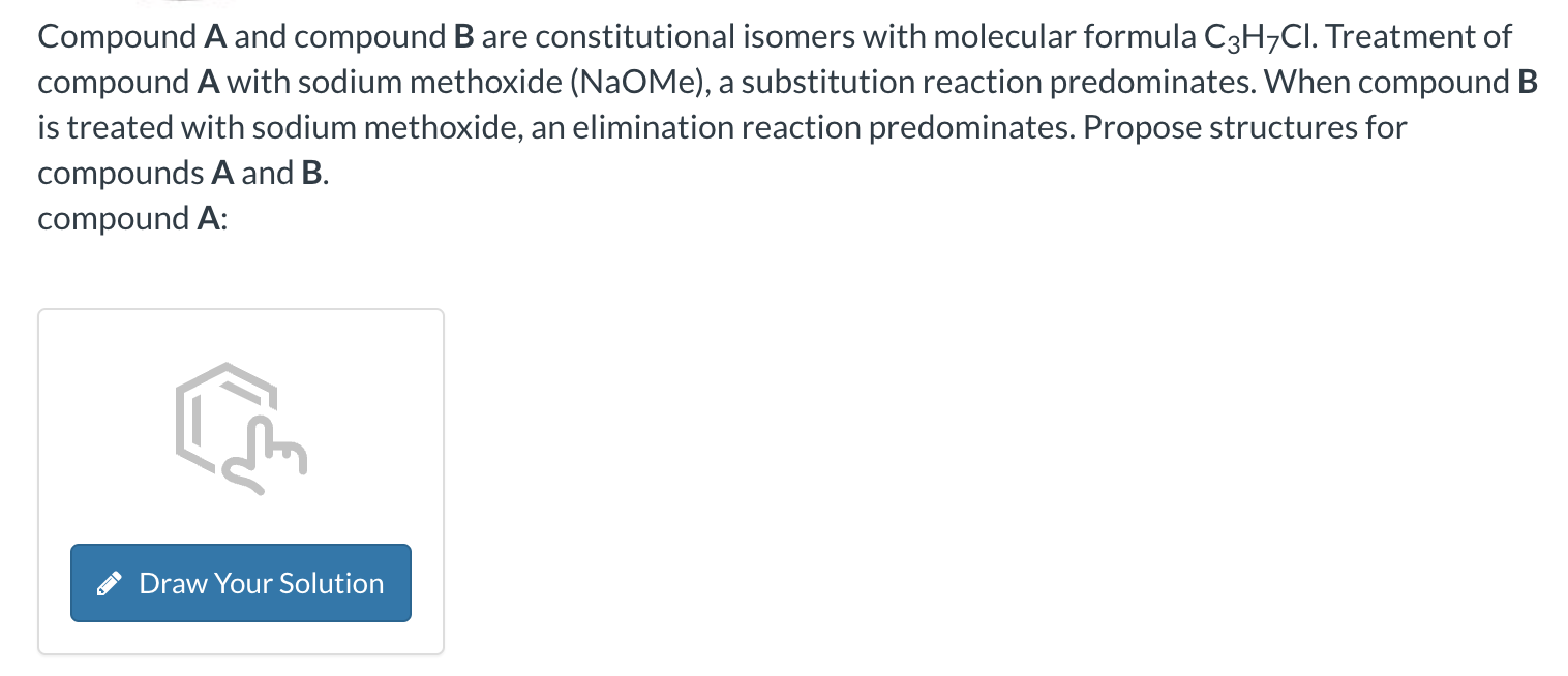 Solved Compound \( ﻿A \) ﻿and compound \( ﻿B \) ﻿are | Chegg.com