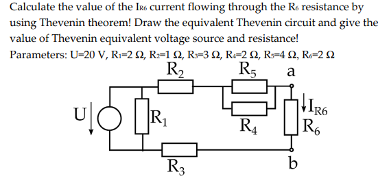 Solved Calculate the value of the Ir6 current flowing | Chegg.com