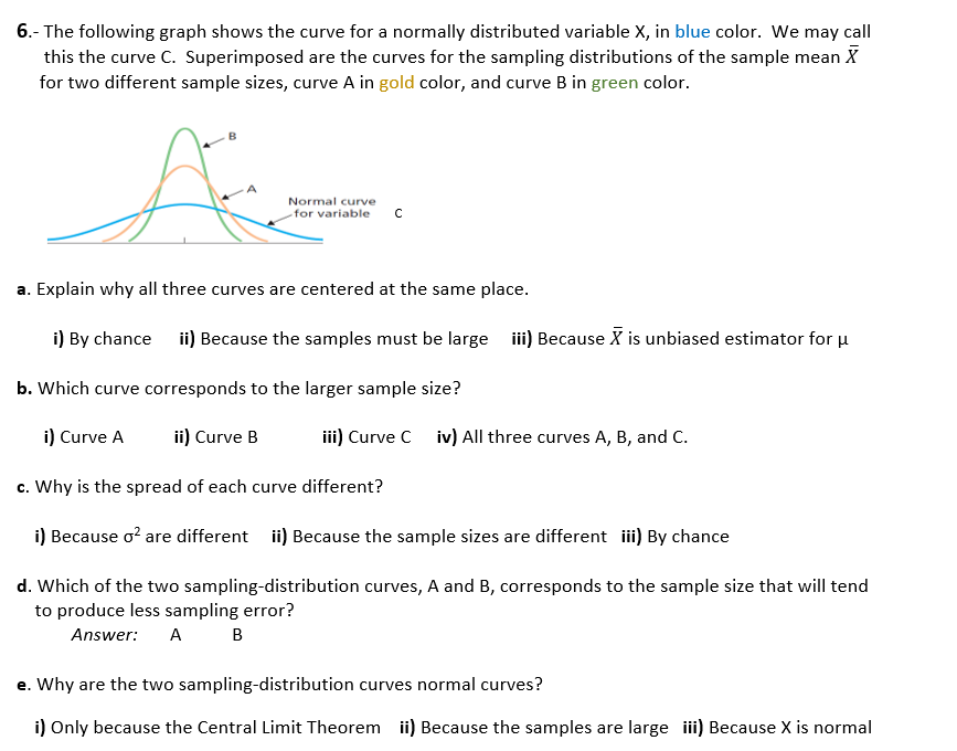 Solved 6.- The following graph shows the curve for a | Chegg.com