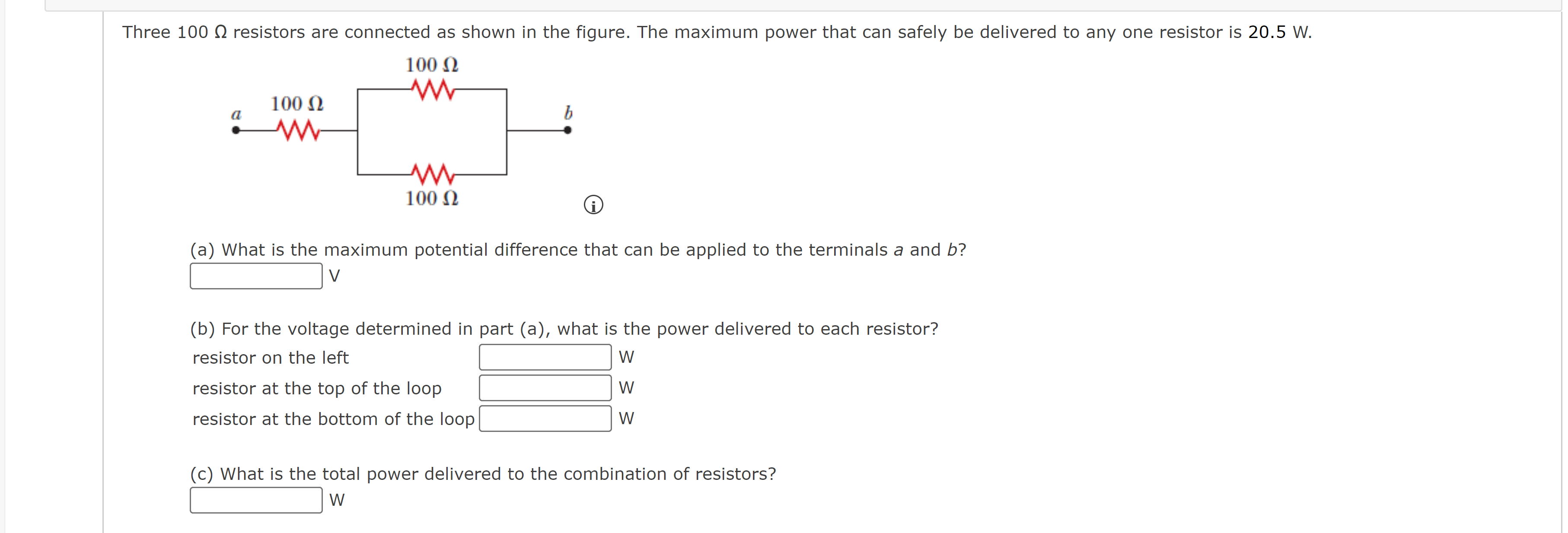 Solved (a) What is the maximum potential difference that can | Chegg.com
