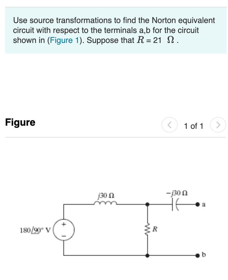 Solved Use Source Transformations To Find The Norton 