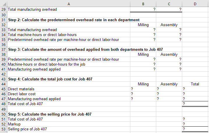 Solved Download the Applying Excel form and enter formulas | Chegg.com