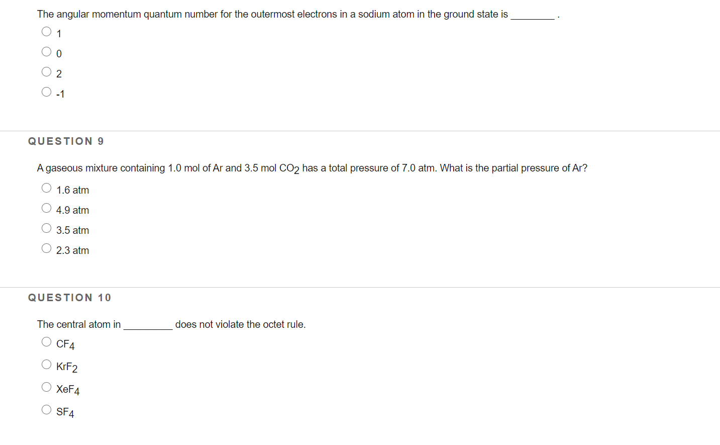 Solved The angular momentum quantum number for the outermost | Chegg.com