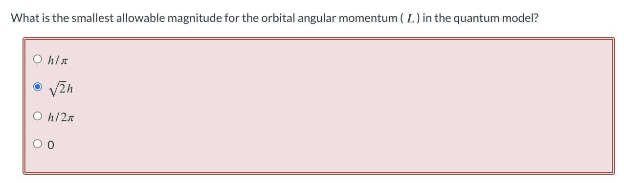 Solved What is ﻿the smallest allowable magnitude for the | Chegg.com