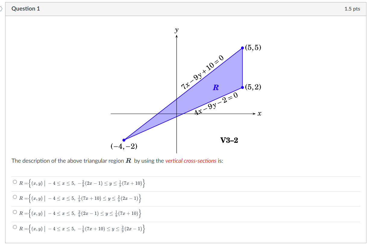 Solved Question 1The description of the above triangular | Chegg.com
