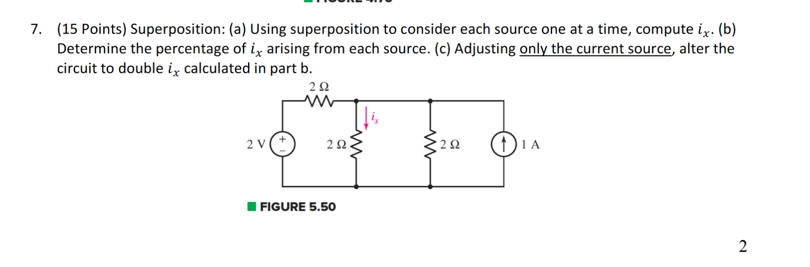 Solved (15 Points) Superposition: (a) Using superposition to | Chegg.com
