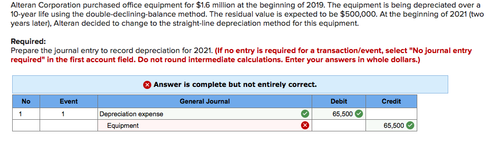 Solved Alteran Corporation purchased office equipment for | Chegg.com