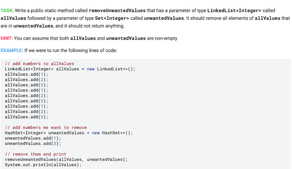 Solved TASK: Write a public static method called | Chegg.com