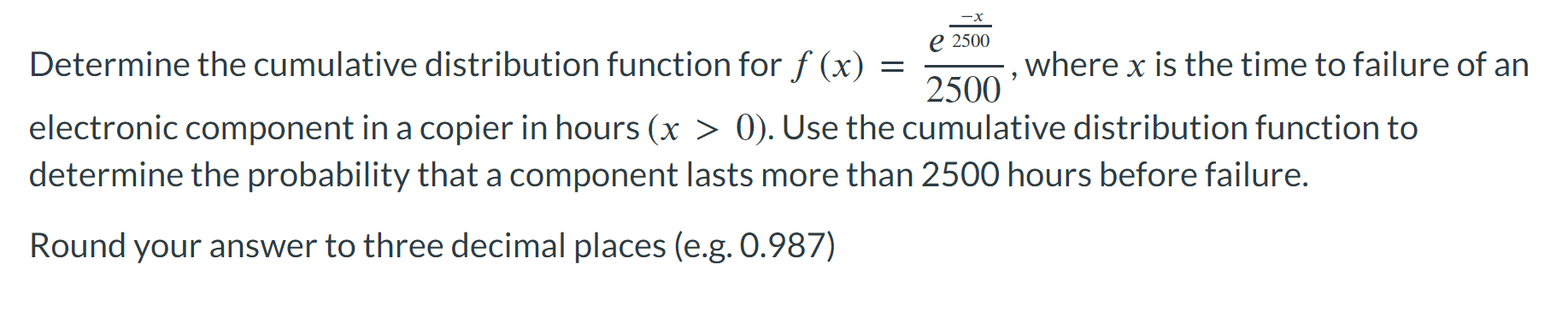 Solved Determine the cumulative distribution function for | Chegg.com