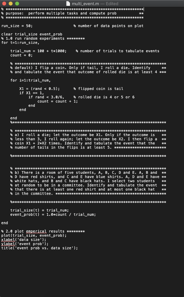 PROBLEM 1 Study the accompanied MATLAB script for | Chegg.com