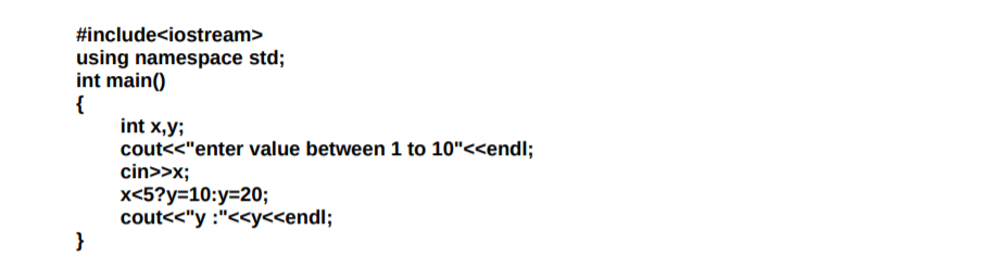 Solved #include using namespace std; int main() { int x,y; | Chegg.com