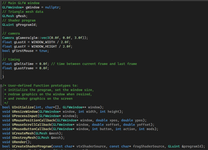 Solved // glfw: whenever the mouse scroll wheel scrolls, | Chegg.com