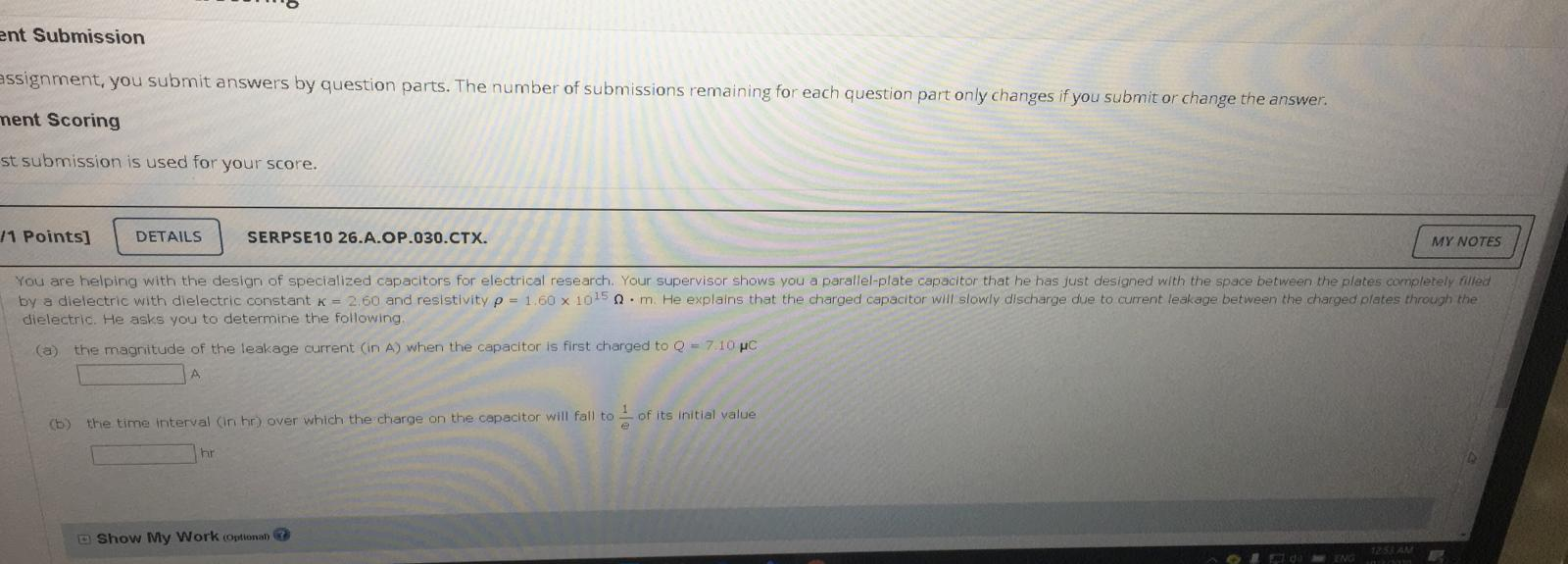Solved ent Submission assignment, you submit answers by | Chegg.com