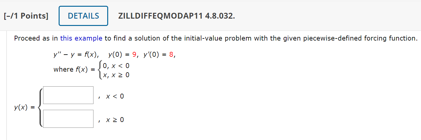 Solved Proceed As In This Example To Find A Solution Of 