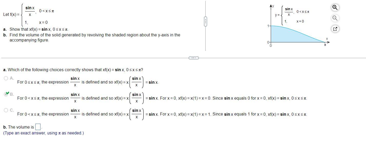 Solved Let f(x)={xsinx,1,0 | Chegg.com