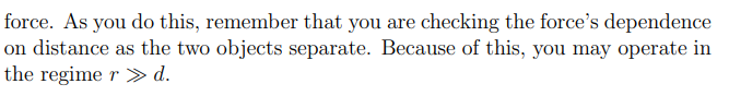 Solved force is said to have infinite range in three | Chegg.com