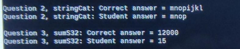 Solved I need help fixing my ASSEMBLY code to give me | Chegg.com