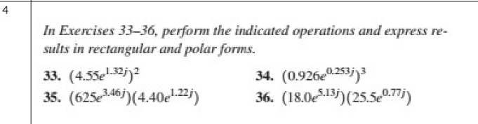 Solved In Exercises 33-36, perform the indicated operations | Chegg.com