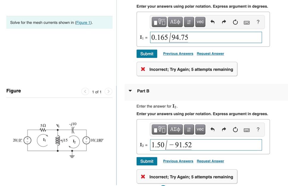 Solved Enter your answers using polar notation. Express | Chegg.com