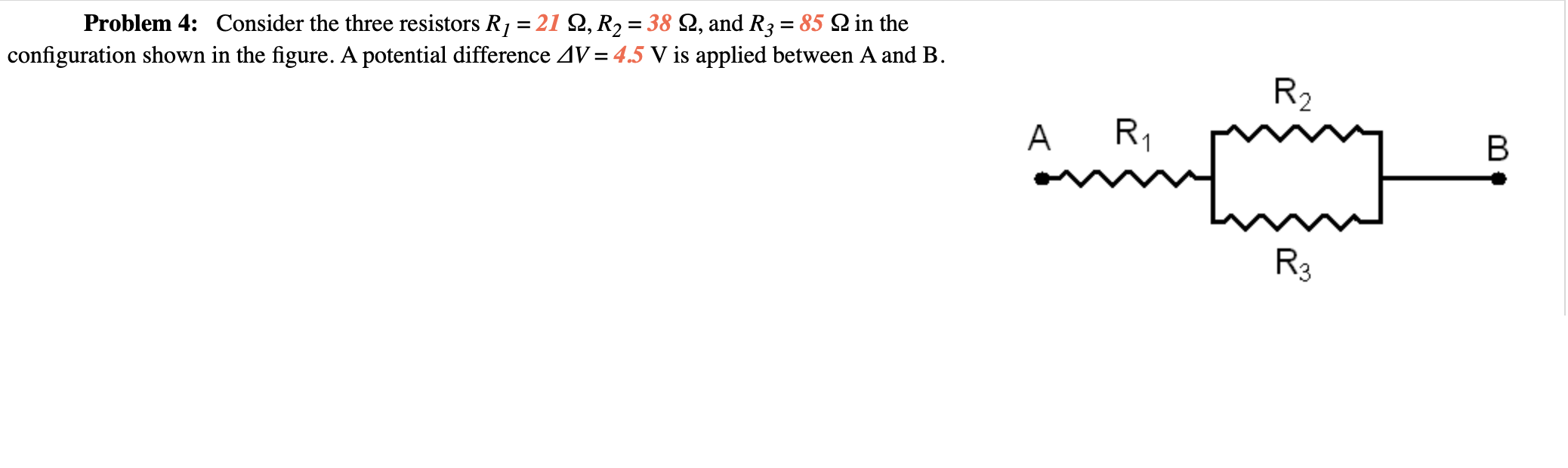 Solved = Problem 4: Consider the three resistors R1 = 21 12, | Chegg.com