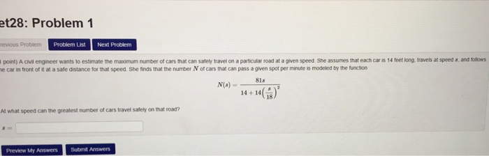Solved t28: Problem 1 revious Problem Problem List Next | Chegg.com