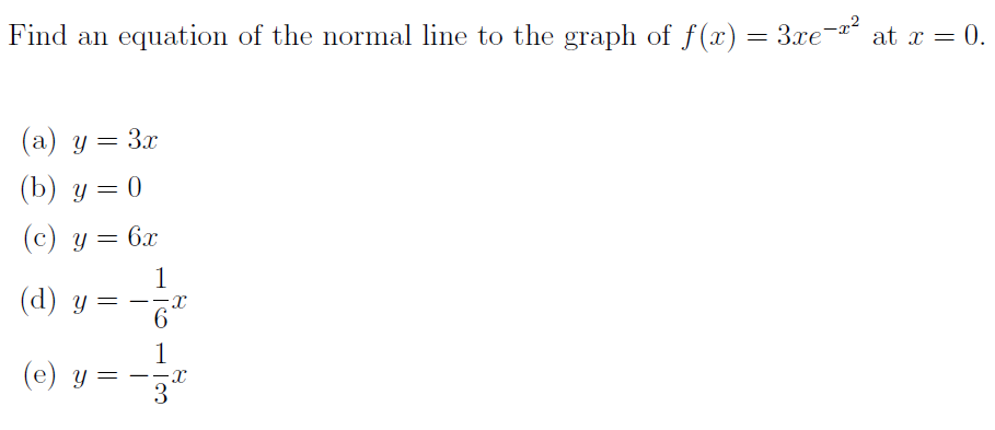 Solved Find an equation of the normal line to the graph of | Chegg.com