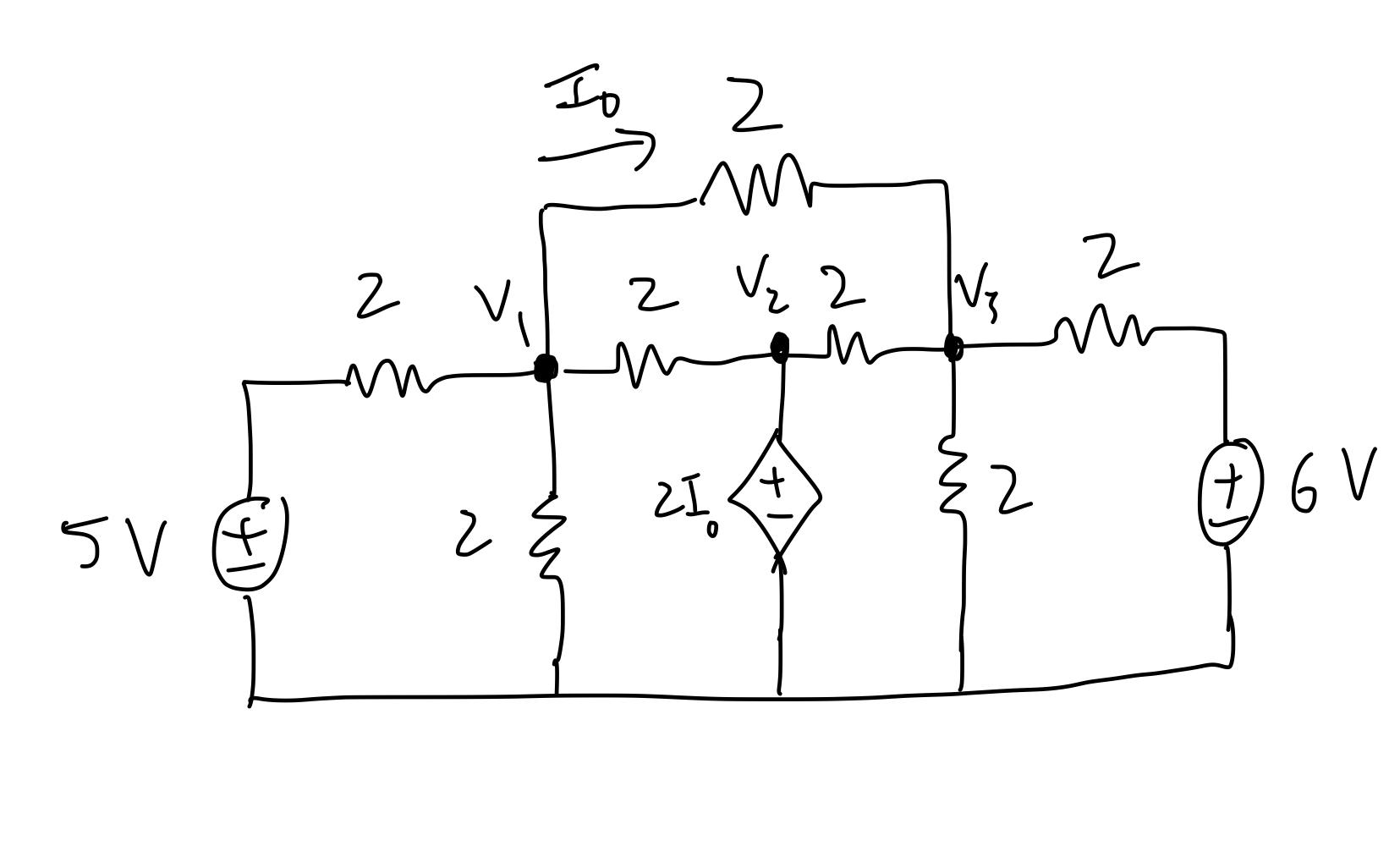 Solved Use Nodal analysis to find V1, V2, V3 | Chegg.com