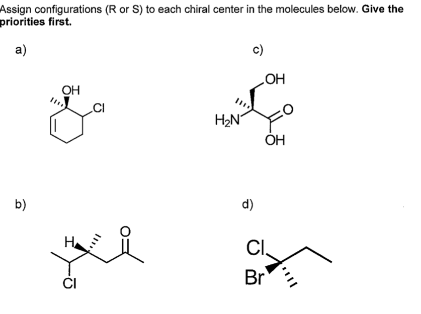Solved Assign configurations (R or S ) to each chiral center | Chegg.com