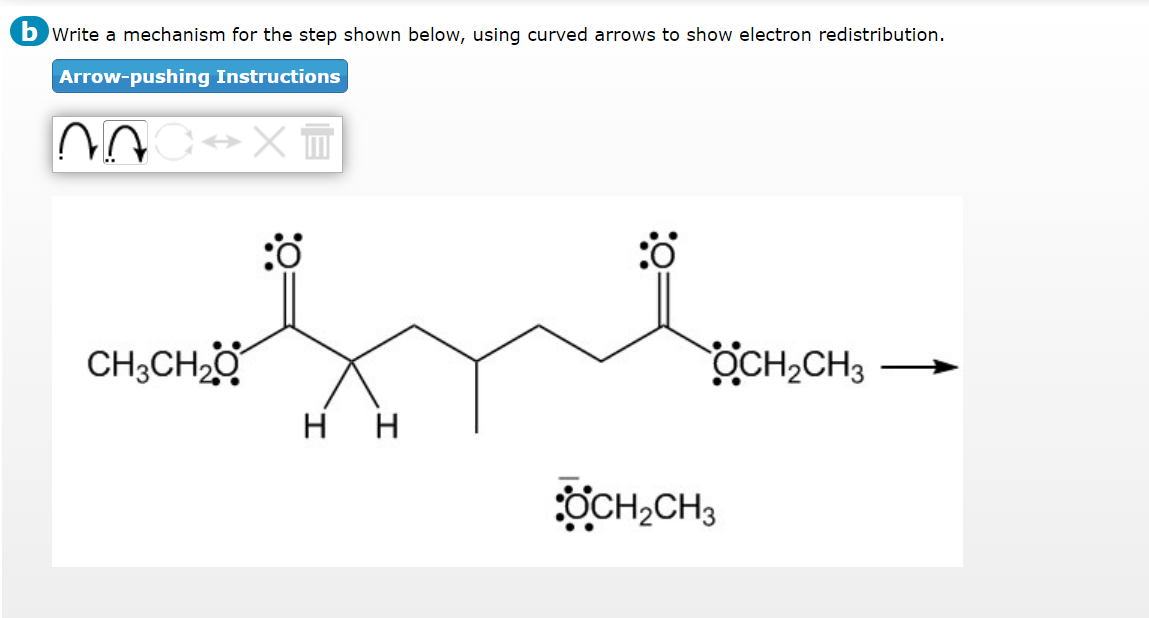 Solved b Write a mechanism for the step shown below, using | Chegg.com