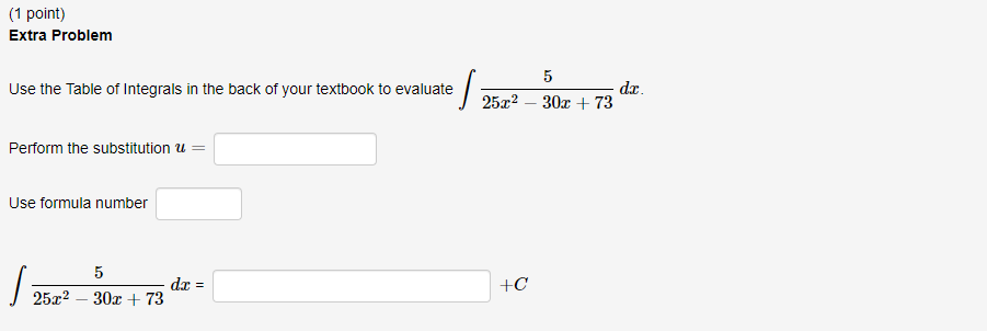Solved Book Problem 14 Use the Table of Integrals in the | Chegg.com