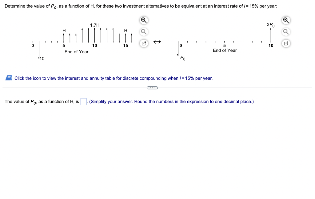 Determine the value of P0, as a function of H, for | Chegg.com