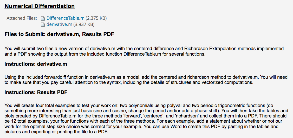 Solved function approx = derivative(f, x, | Chegg.com