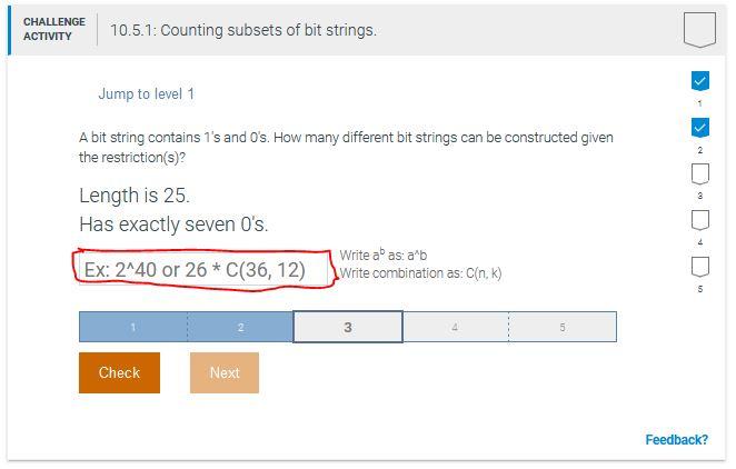 Solved CHALLENGE ACTIVITY 10.5.1: Counting subsets of bit | Chegg.com