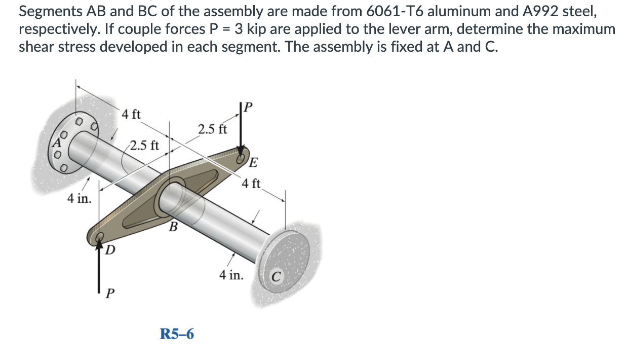 Solved a.) Draw FBD of the Lever & Write the equilibrium | Chegg.com
