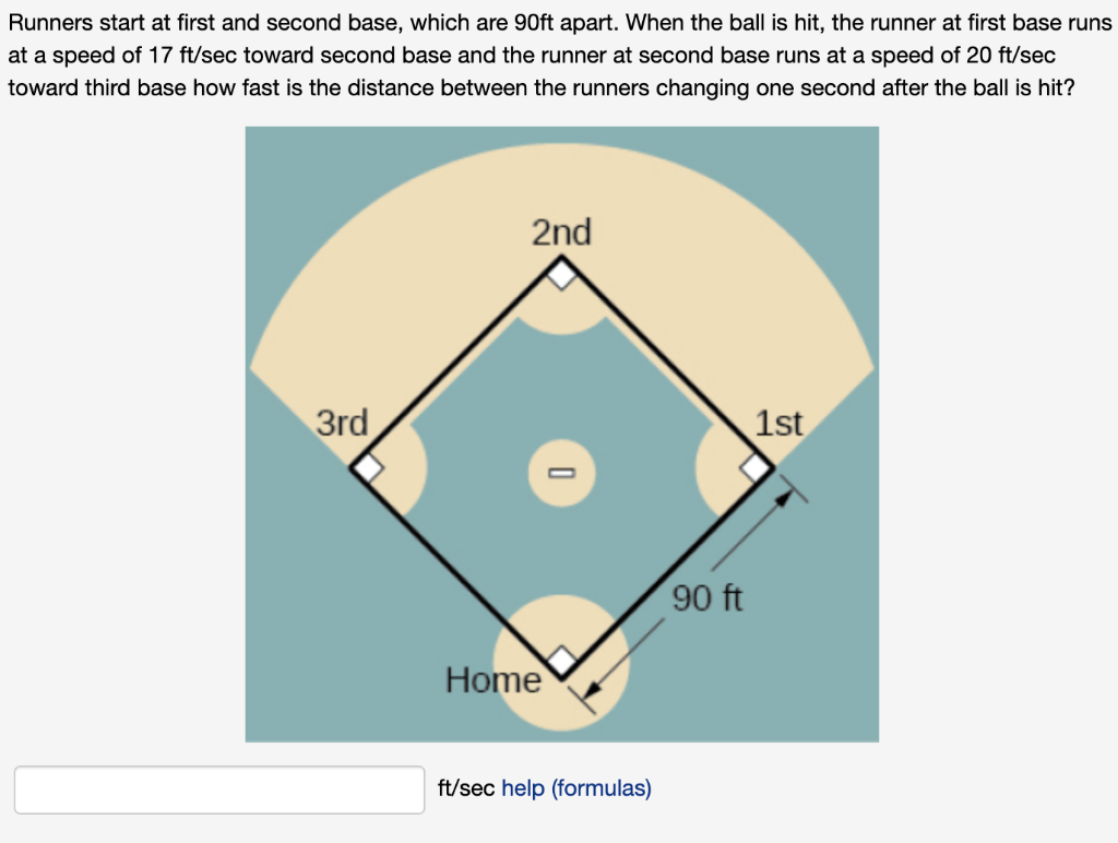 Solved Runners start at first and second base, which are | Chegg.com