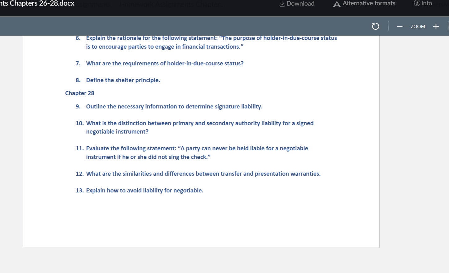 Solved 6. Explain the rationale for the following statement: | Chegg.com