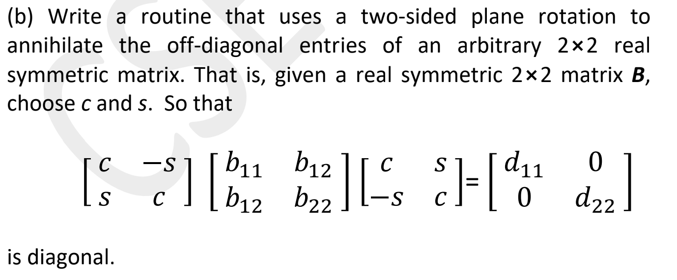 Solved (a) Write a routine that uses a one-sided plane | Chegg.com