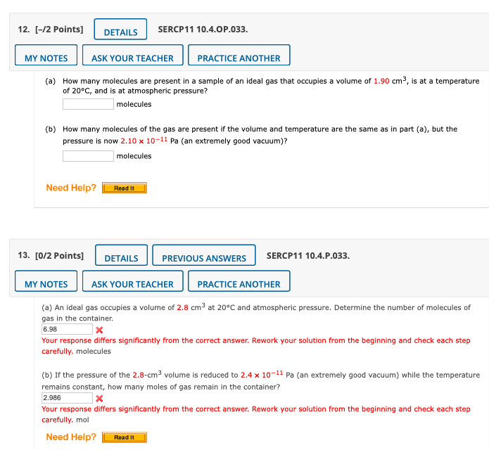 Solved 12. (-12 points) DETAILS SERCP11 10.4.OP.033. MY | Chegg.com Solved 12. (-12 points) DETAILS SERCP11 10.4.OP.033. MY | Chegg.com