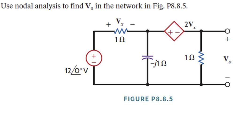 Solved Use nodal analysis to find Vo in the network in Fig. | Chegg.com